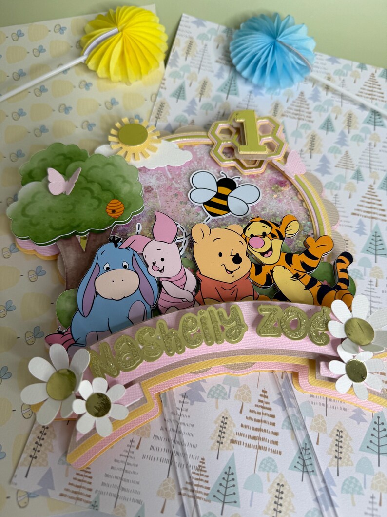 Winnie the Pooh Baby Cake Topper: Party Decoration Winnie Pooh - Etsy