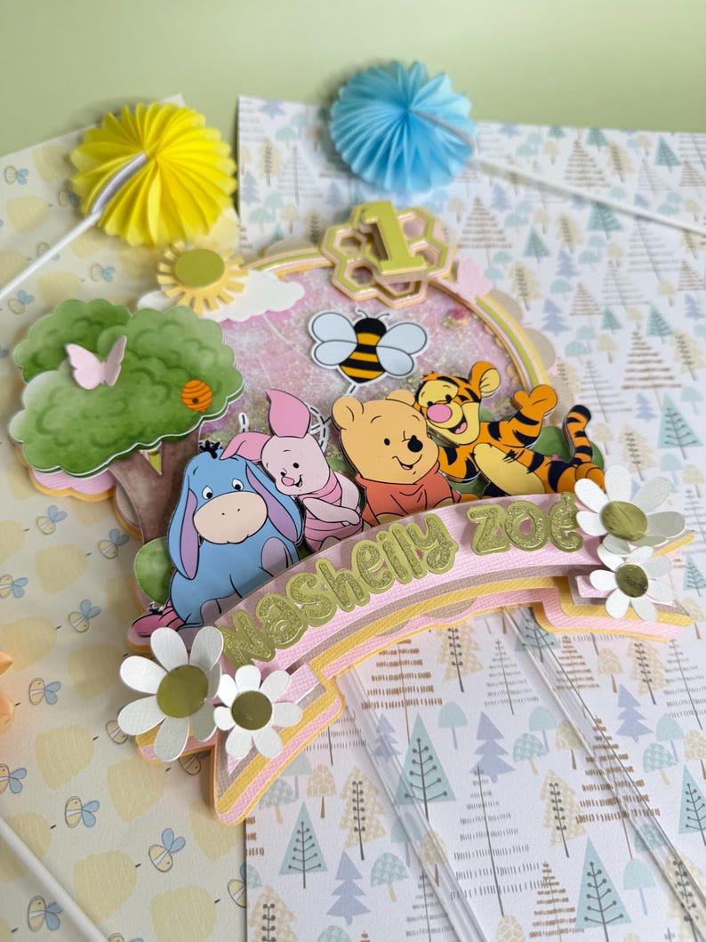 Winnie the Pooh Baby Cake Topper: Party Decoration Winnie Pooh - Etsy