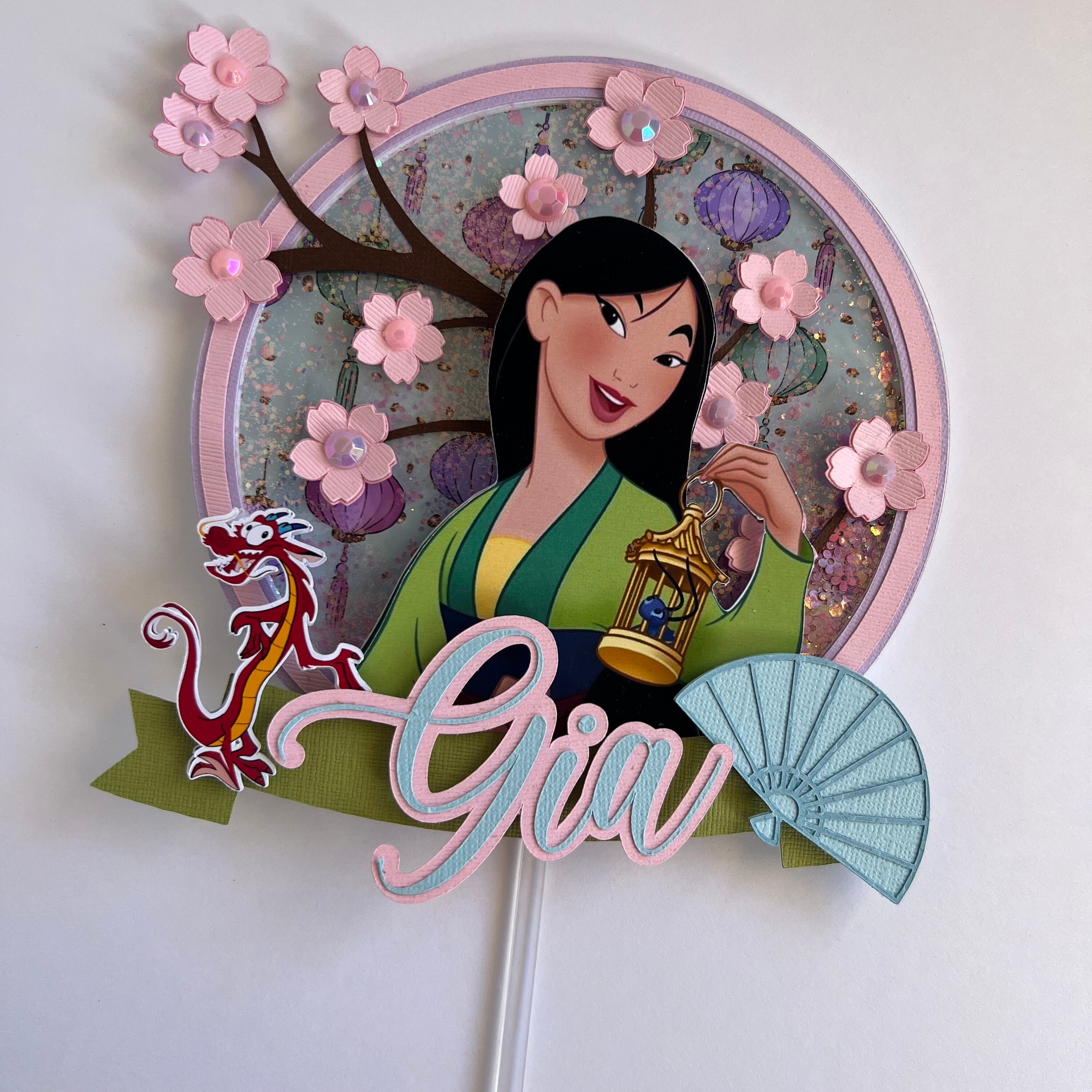 Mulan Cake Topper: Mulan Party Decoration - Etsy