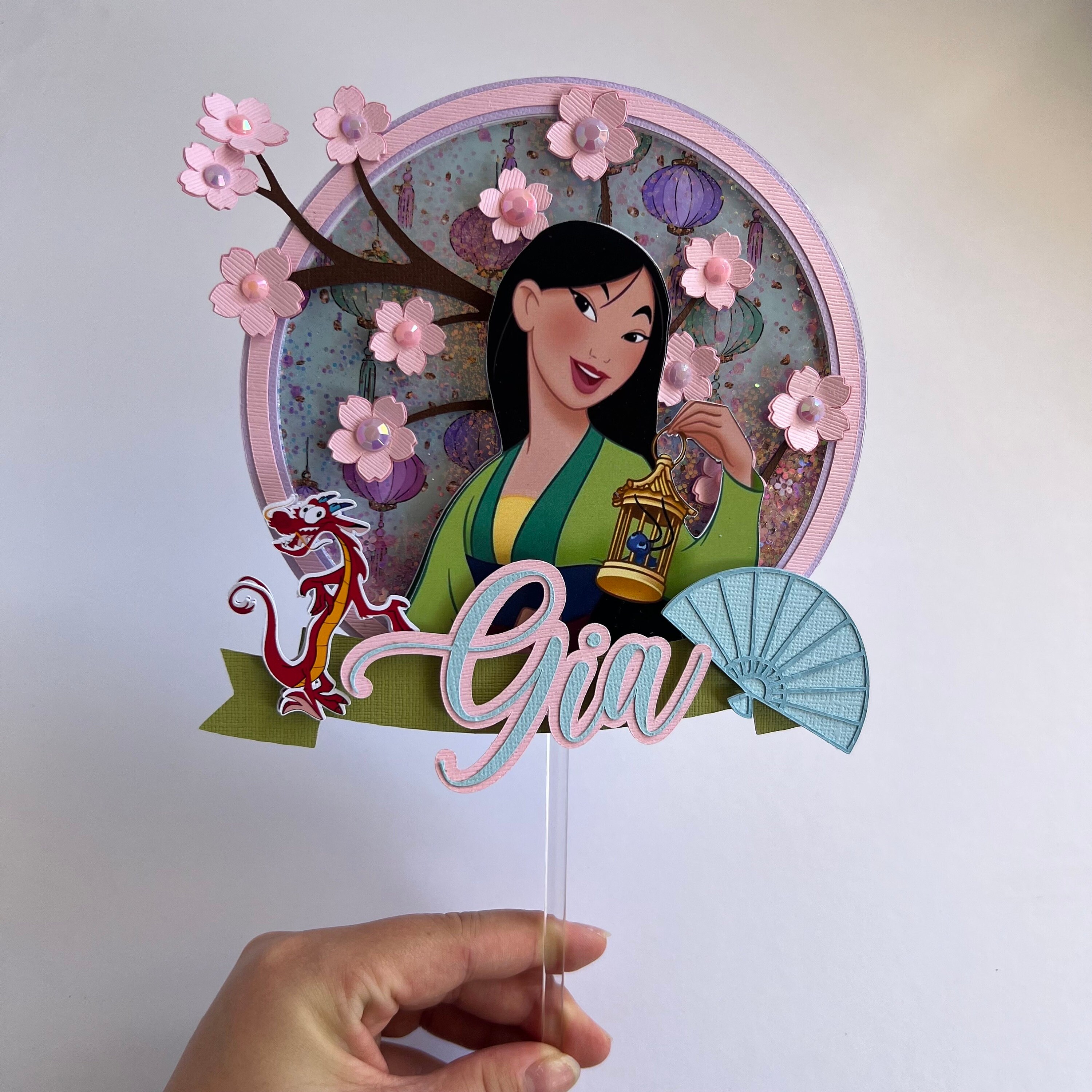 Mulan Cake Topper: Mulan Party Decoration - Etsy