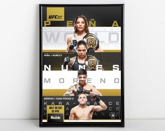 Ufc Framed Poster - Etsy