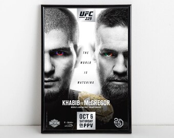 Ufc 229 Poster - Etsy