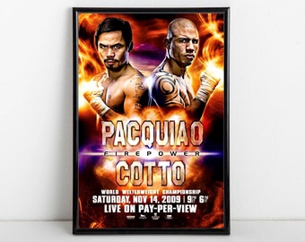 Boxing Fight Poster - Etsy