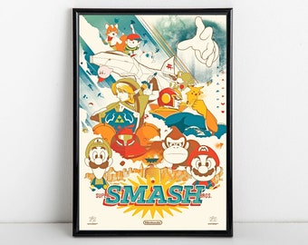 Super Smash Poster - Etsy