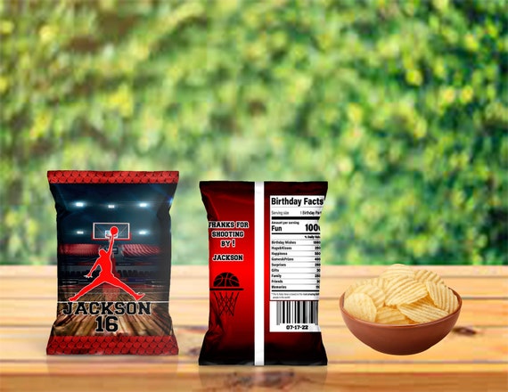 Airman Themed Chip Bags Jumpman Chip Bags Basketball Chip | Etsy