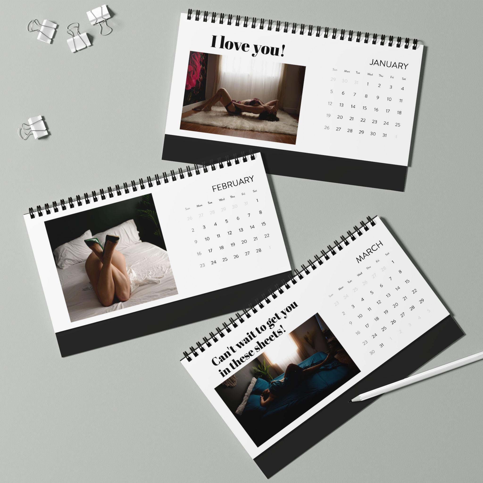 2025 Selfie Calendar, Boudoir Calendar, Custom Photo Calendar, Naughty ...