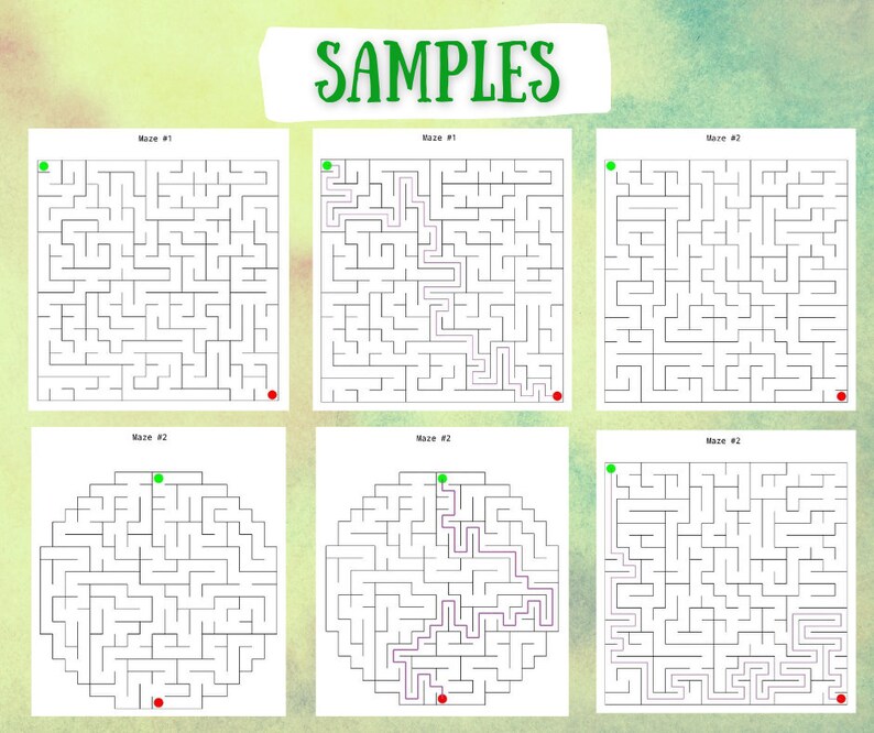 Fun and Challenging Mazes for Kids Activities, 100 Mazes and Solutions ...