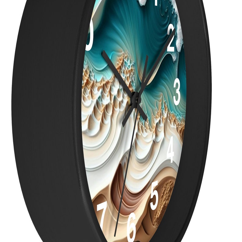 Beach Wall Clock With Numbers Beach House Coastal Home Decor - Etsy