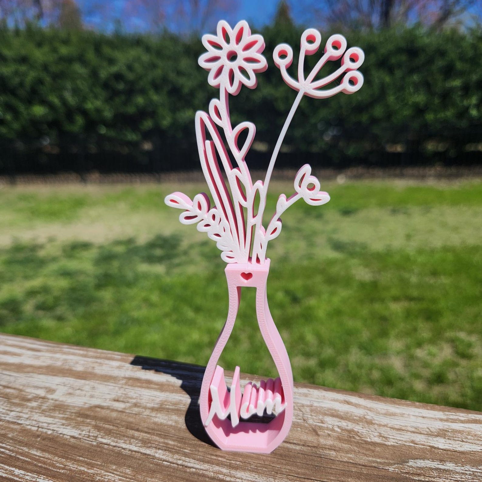 3d-printed Mothers Day Vase and Flowers| Mom Gifts | Mother's Day Decor ...