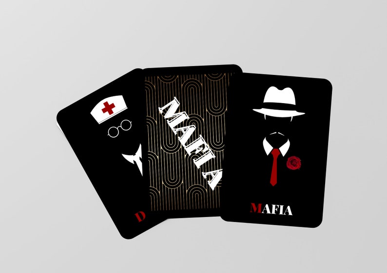 Mafia Card Game Available in Printable Version | Playing Cards ...