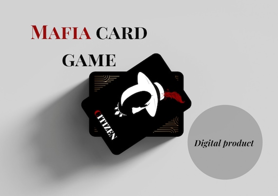 Mafia Card Game Available in Printable Version Playing Cards - Etsy