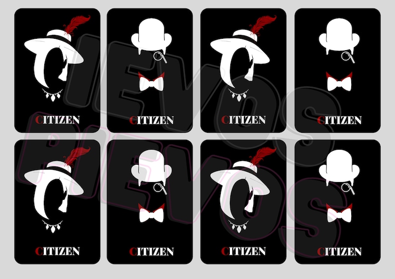 Mafia Card Game Available in Printable Version | Playing Cards ...