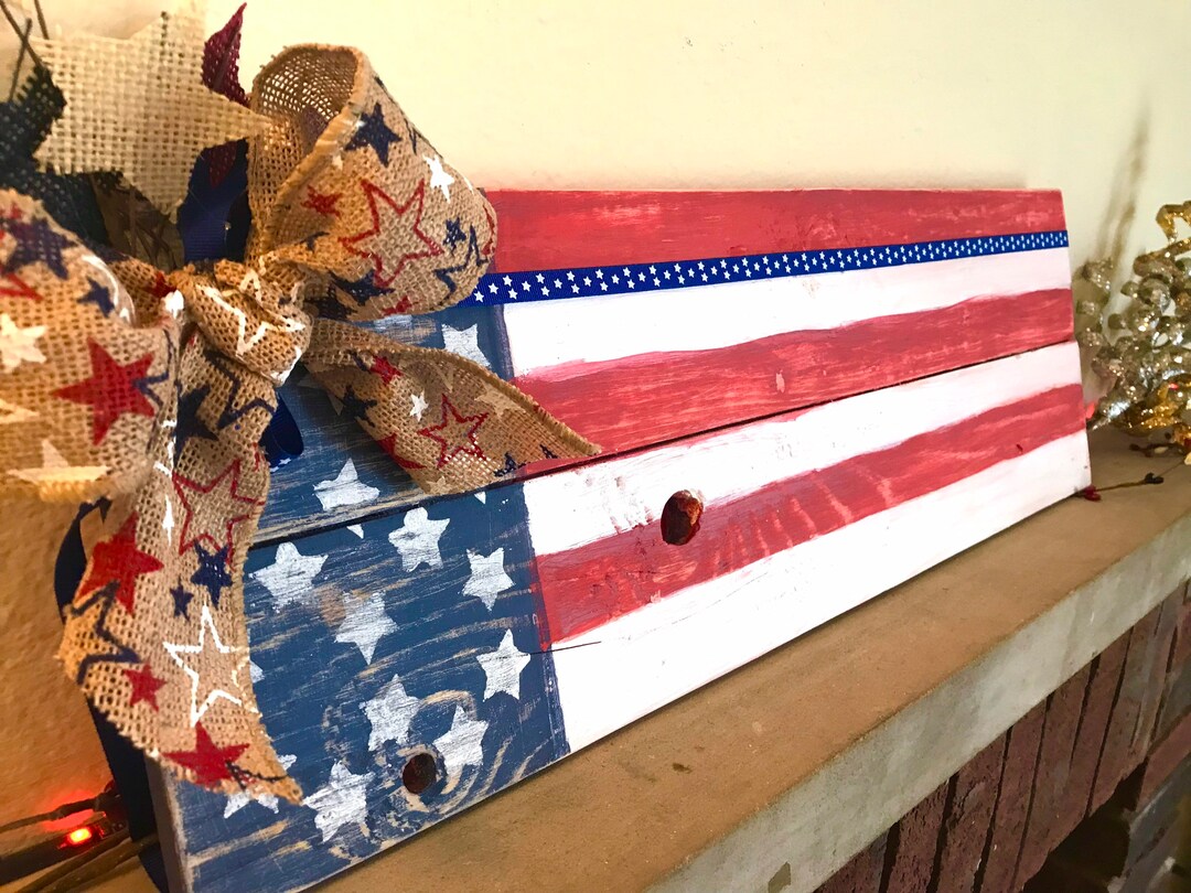 Rustic American Flag Home Decor - Etsy