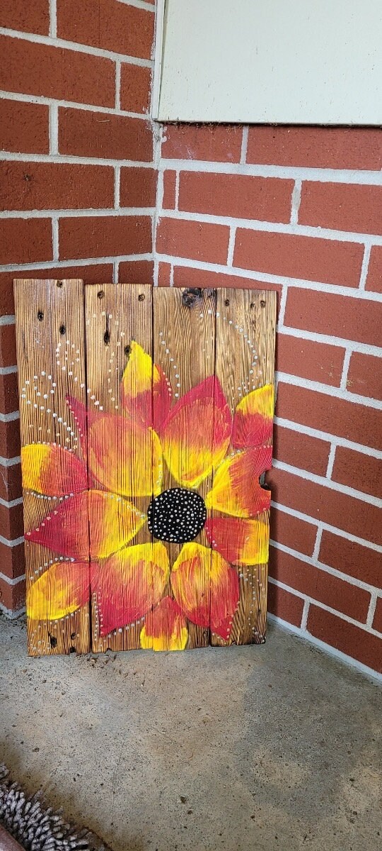 Shou Sugi Ban Unicorn Spit Flower Wall Decor - Etsy