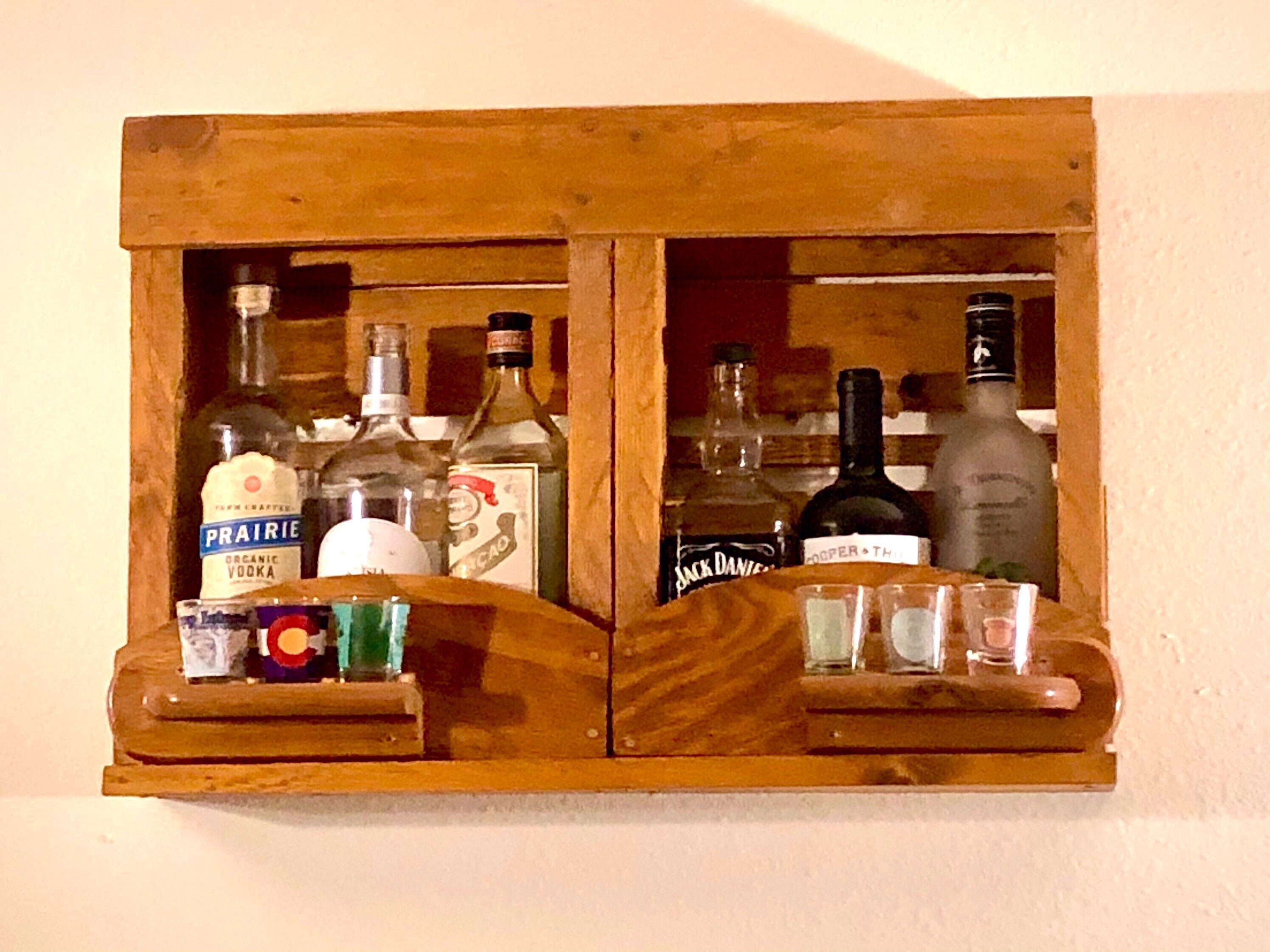 Hand Crafted Custom Liquor Rack - Etsy