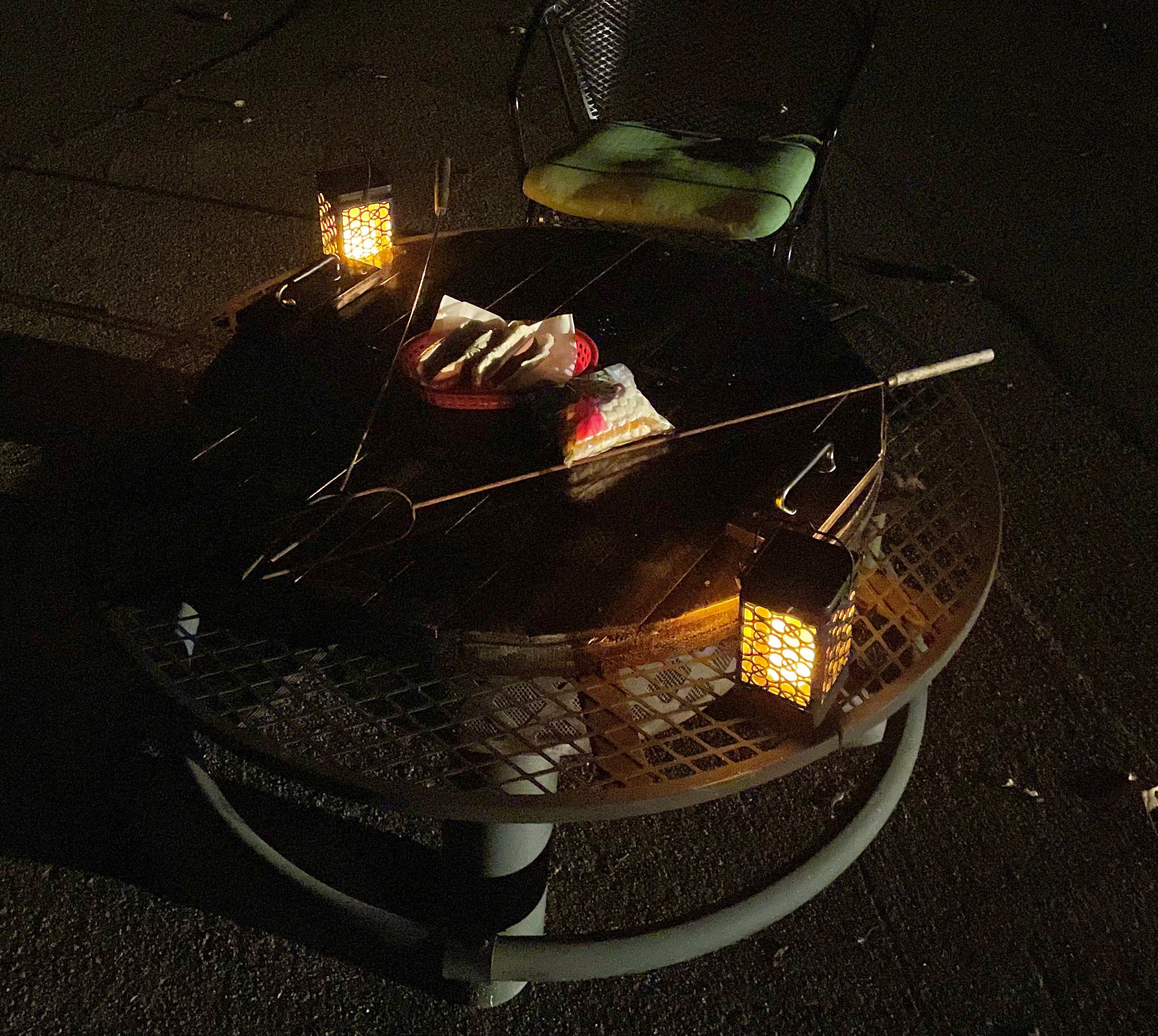 Outdoor Wood Dark Stained Fire Pit Table - Etsy