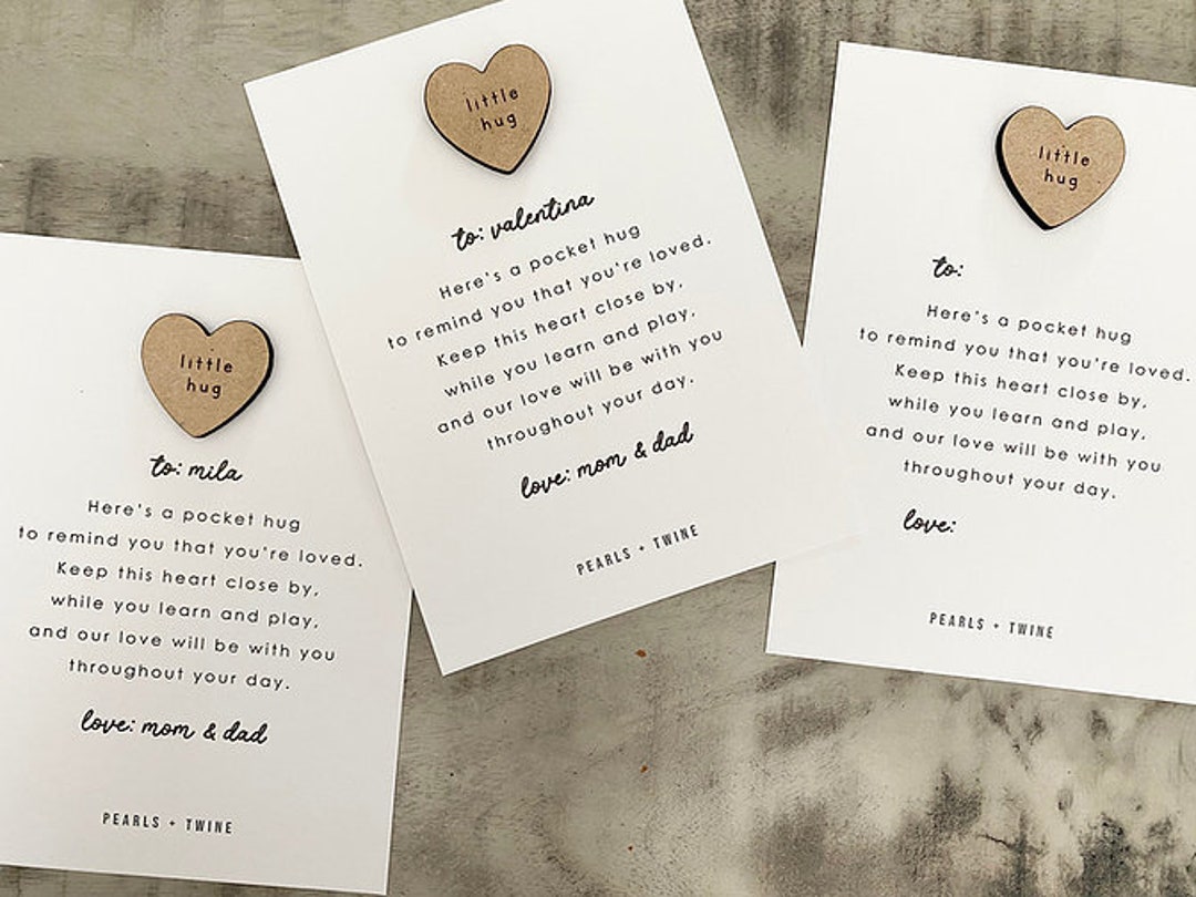 Pocket Hug Card - Etsy