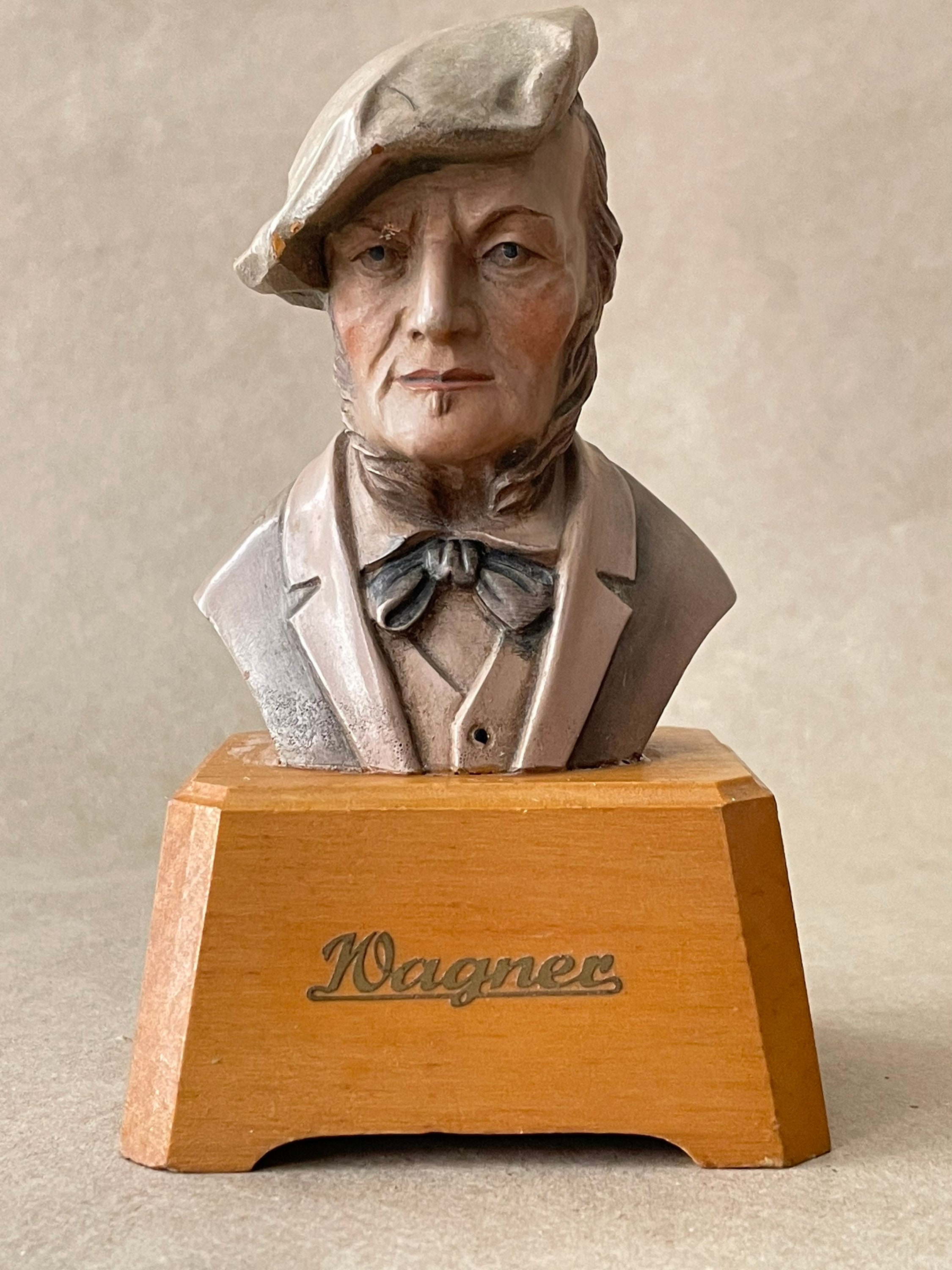 Vintage Pair of Composer Busts Chopin Wagner Made in Italy - Etsy