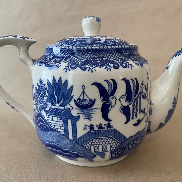 Blue Teapot - Etsy