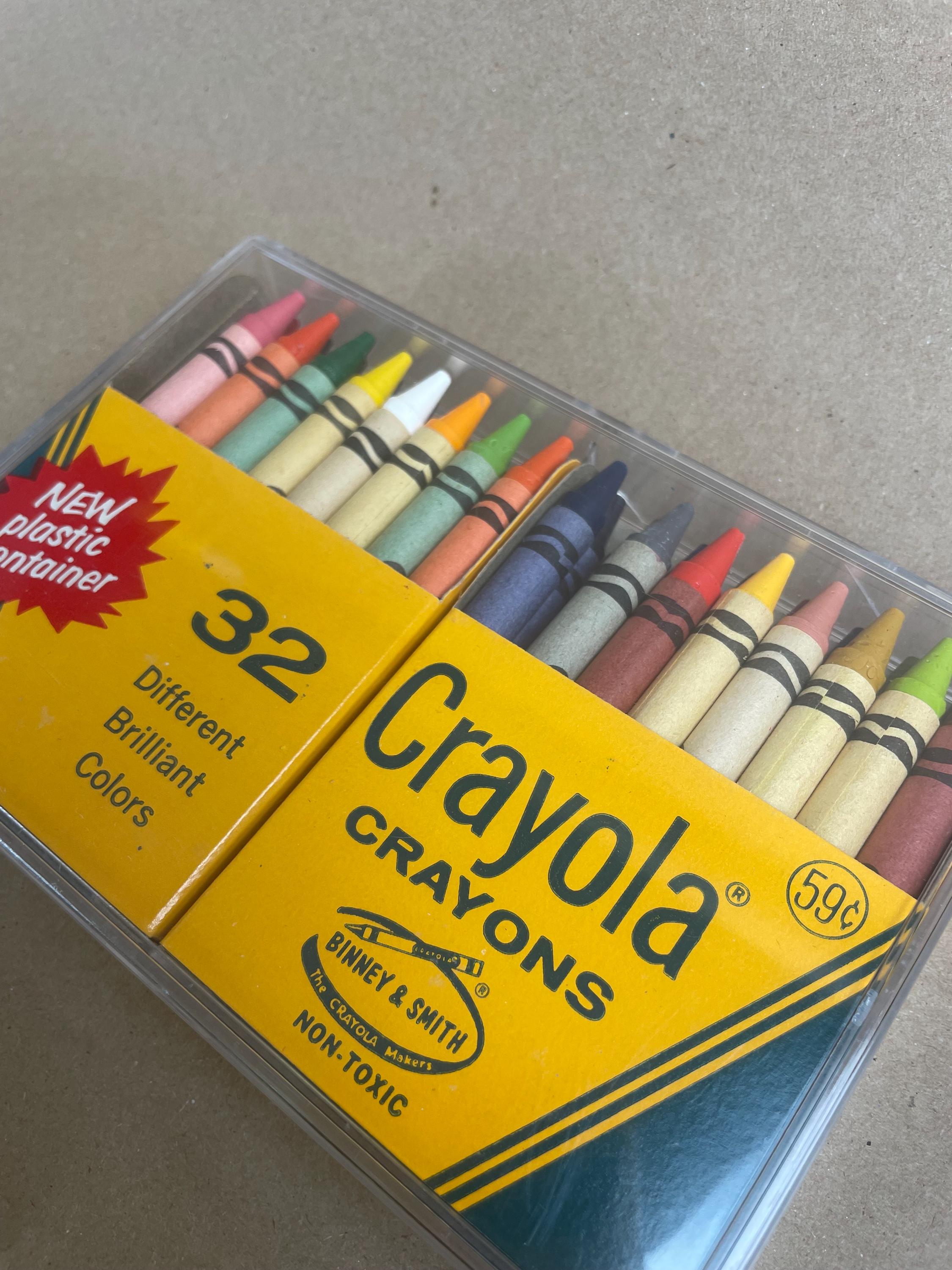 Vintage Binny and Smith Crayola Crayon Set of 32 Colors Never Used - Etsy