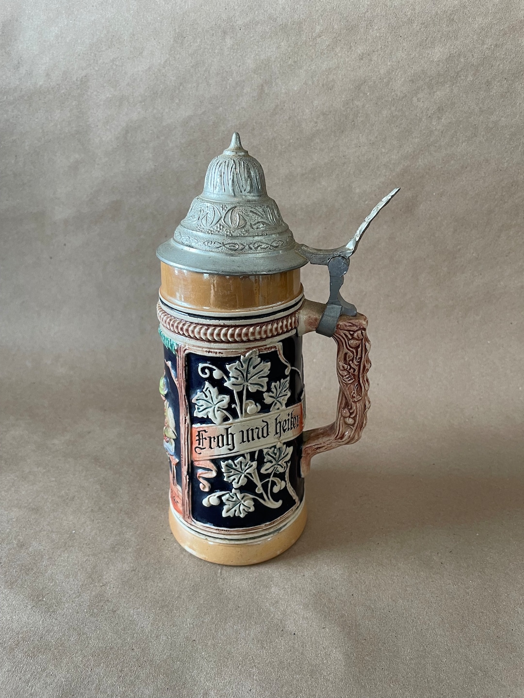 Vintage Old Castle Stein Made in Germany - Etsy