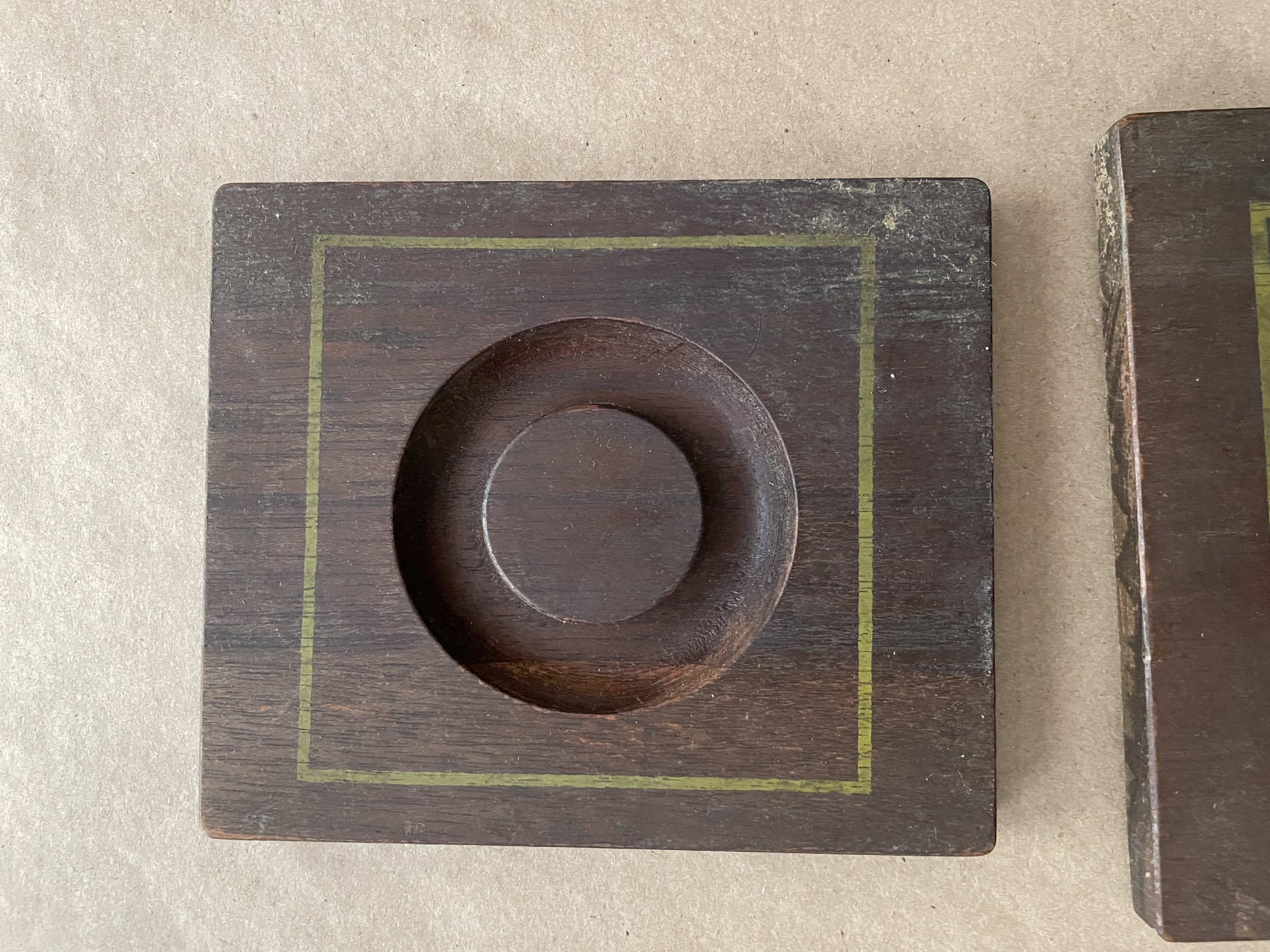 Vintage Set of Two Wooden Japanese Nesting Boxes Made by Imperial Japan ...