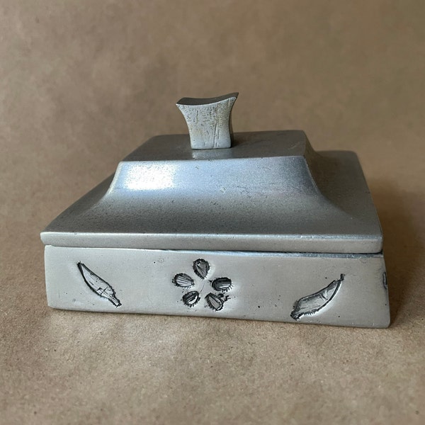 Pewter Trinket Box - Etsy