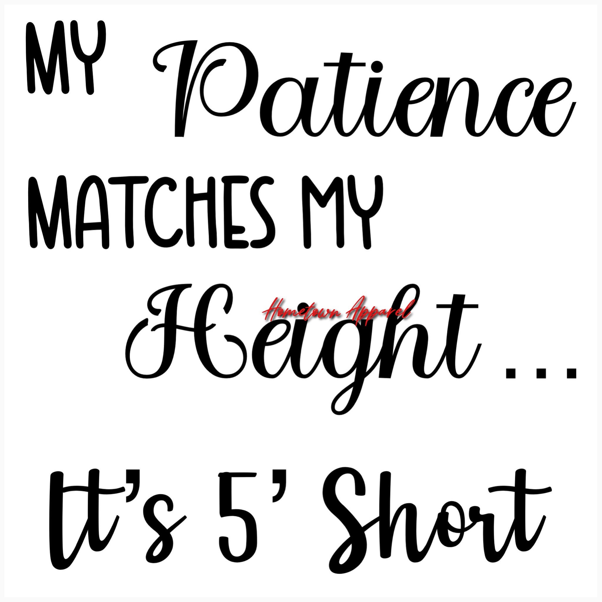 Patience SVG - Etsy