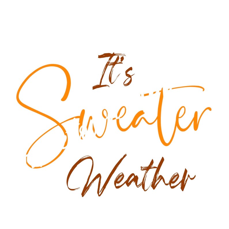 Ready To Press/Sweater Weather/Fall/Sublimation Transfer Home Décor ...