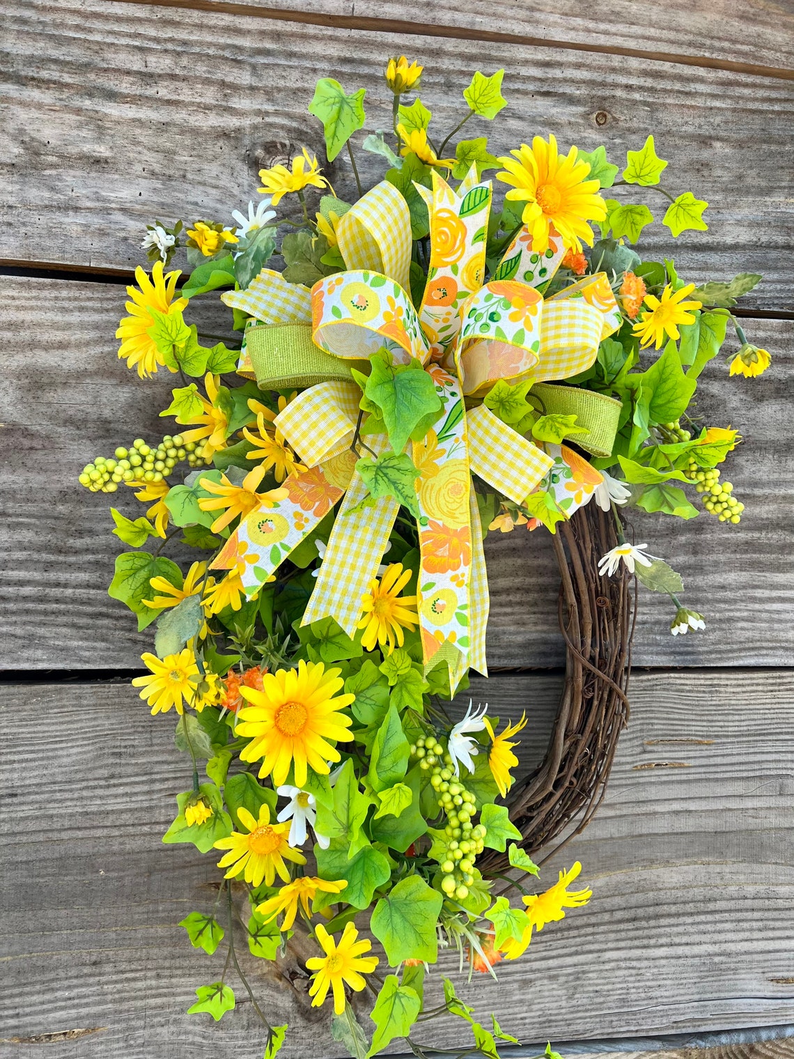 Spring Front Door Wreath Summer Front Door Wreath Farmhouse - Etsy