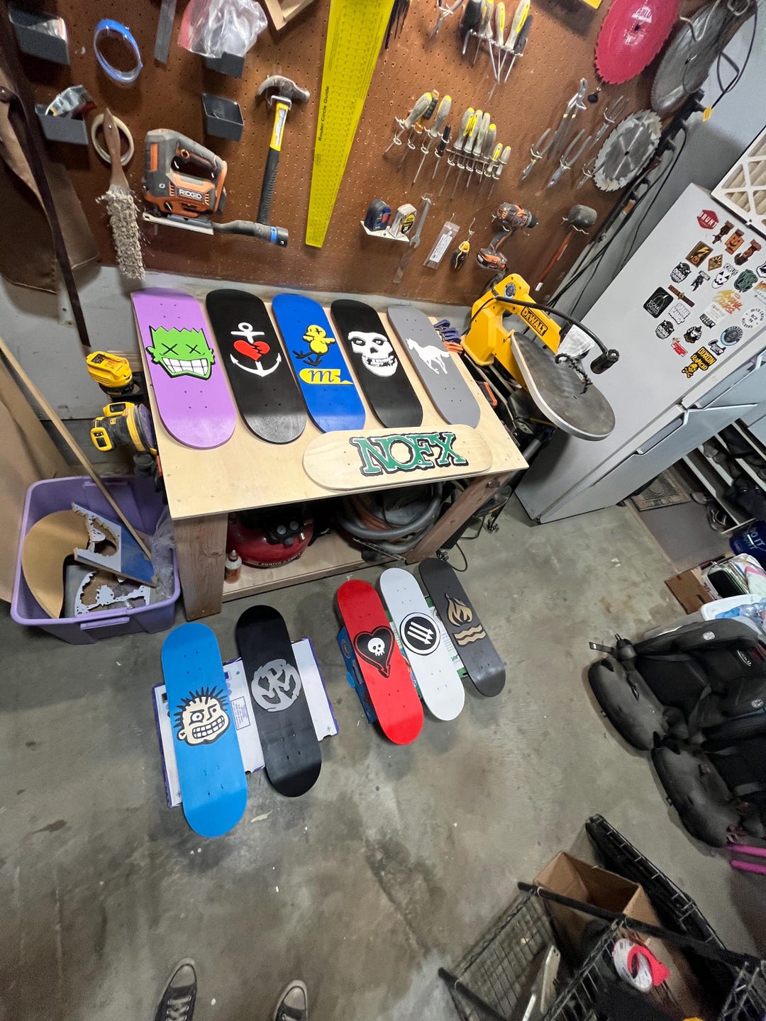 Custom Skateboard/punk Wall Hanging - Etsy
