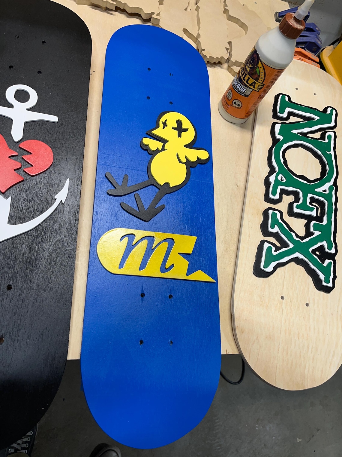 Custom Skateboard/punk Wall Hanging - Etsy