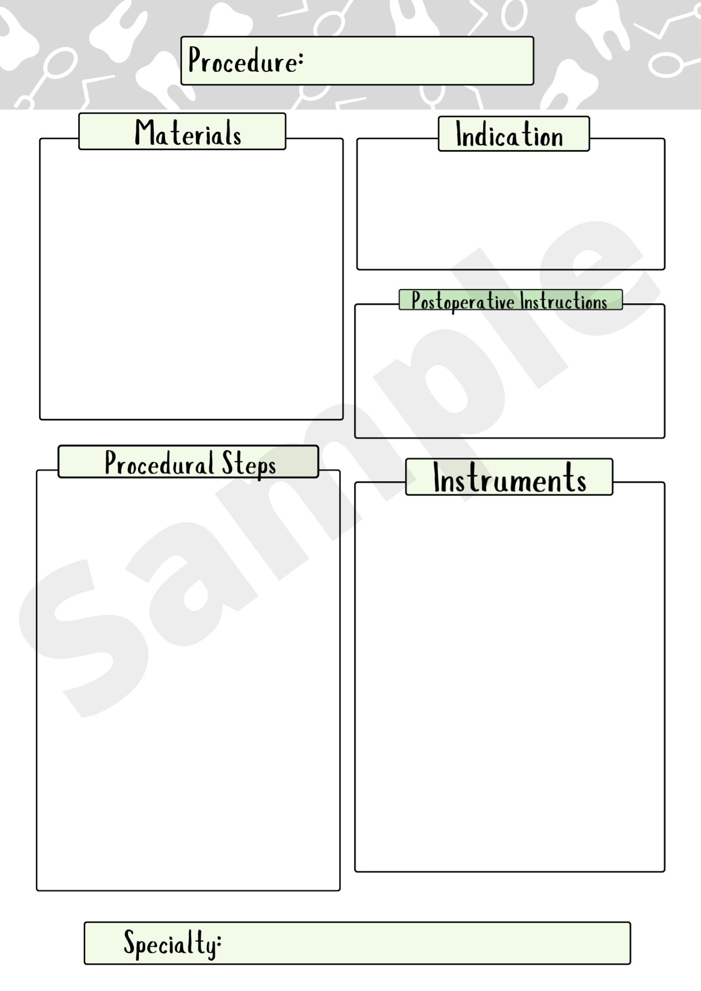 Procedure Notepad - Etsy
