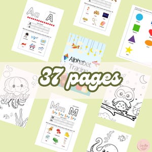 Fun ABC Tracing Worksheet for Kids I Printable Learning Activity I ...