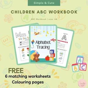 Fun ABC Tracing Worksheet for Kids I Printable Learning Activity I ...