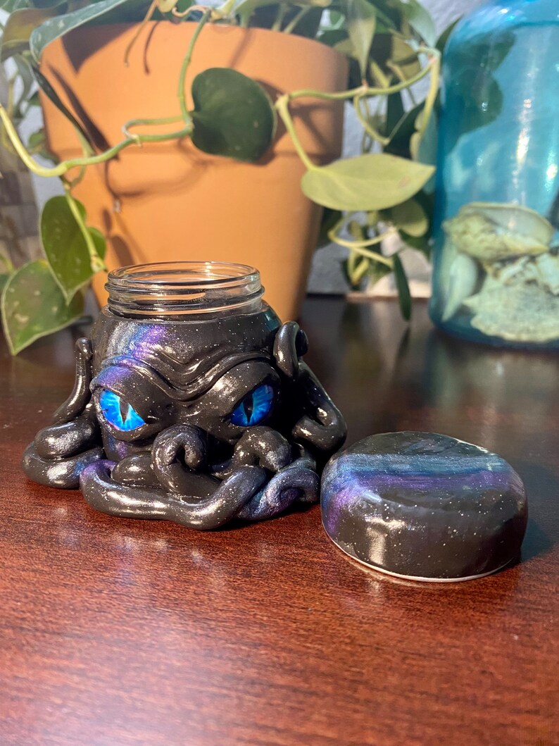 Galaxy Black Octopus Jars - Etsy