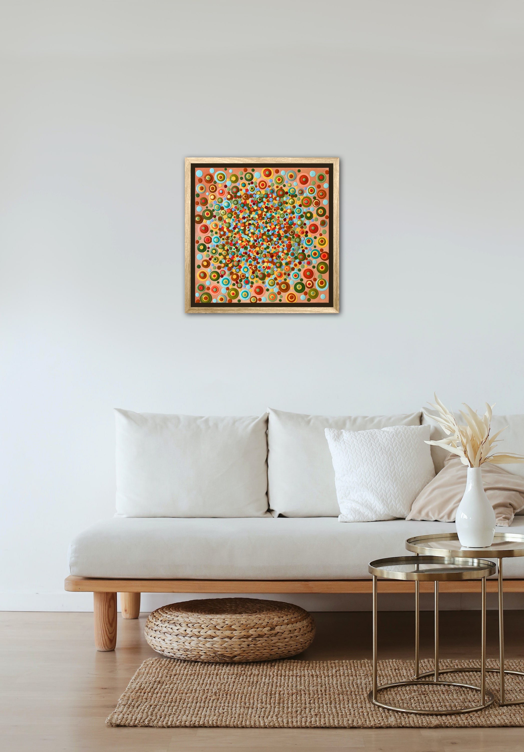 Original Blob Painting on Canvas: Colorful Pop Art (40x40cm) - Etsy