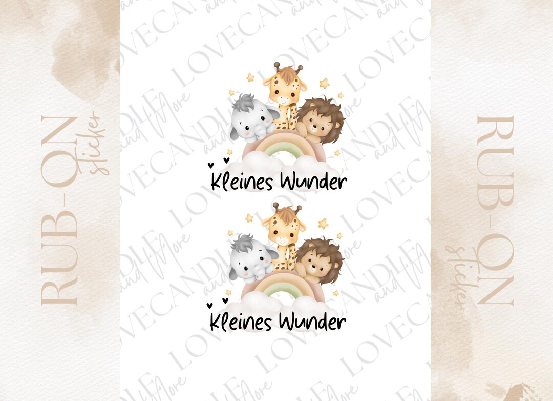Rub-on Stickers I A6 Borderless Rub Ons E.g. for Raysin / Keraflott I ...