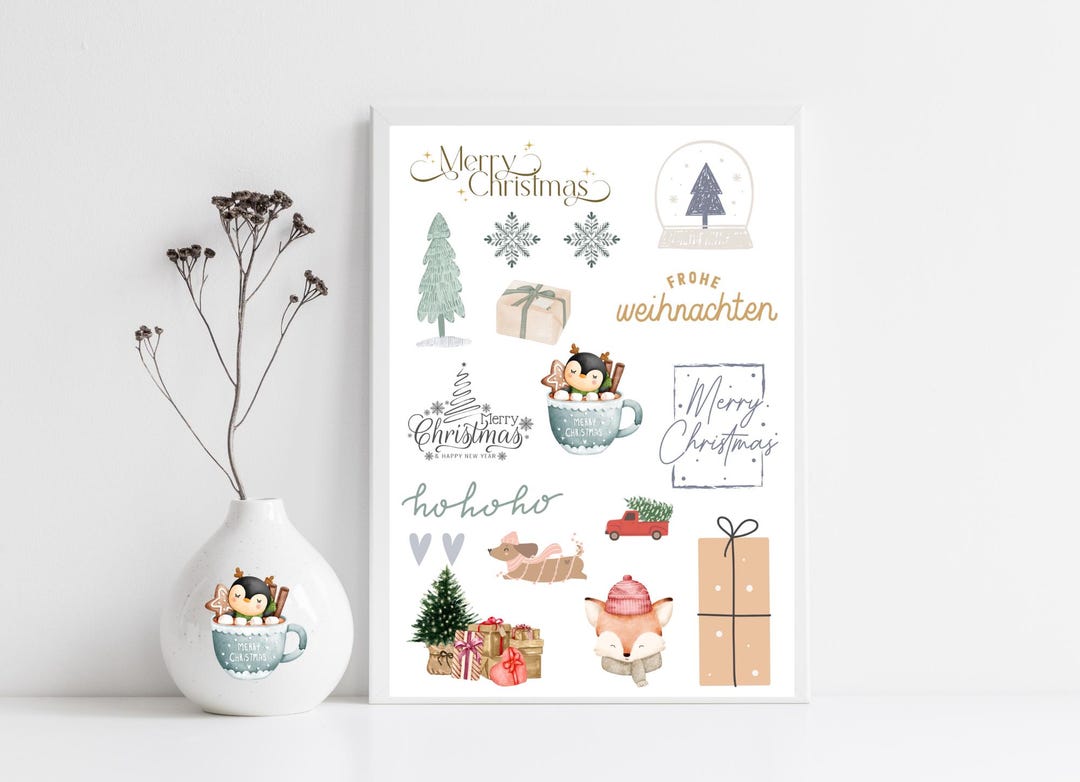 Rub-on Tattoos Christmas A5 Rub Ons, E.g. for Raysin / Keraflott - Etsy