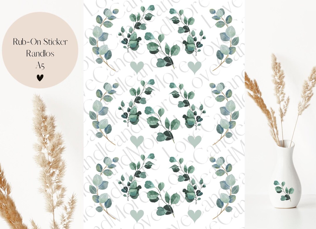 Rub-on Sticker Borderless A5 Rub Ons E.g. for Raysin / Keraflott ...