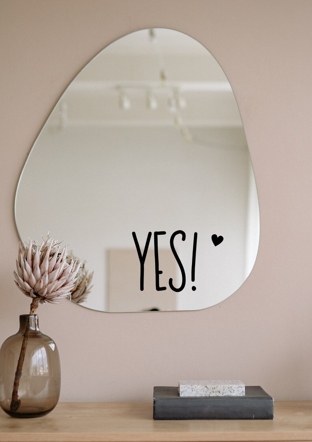 Sticker for Mirror Sticker yes Sayings Sticker Door - Etsy
