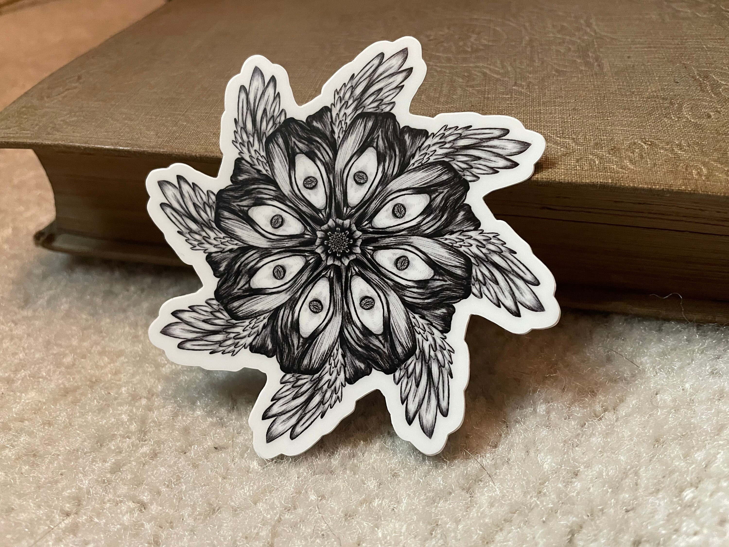 Biblical Angel Wheel Sticker - Etsy