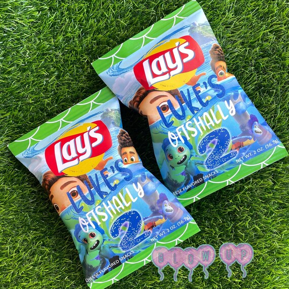 Luca Theme Chip Bags Party Favors Personalized Chips | Etsy