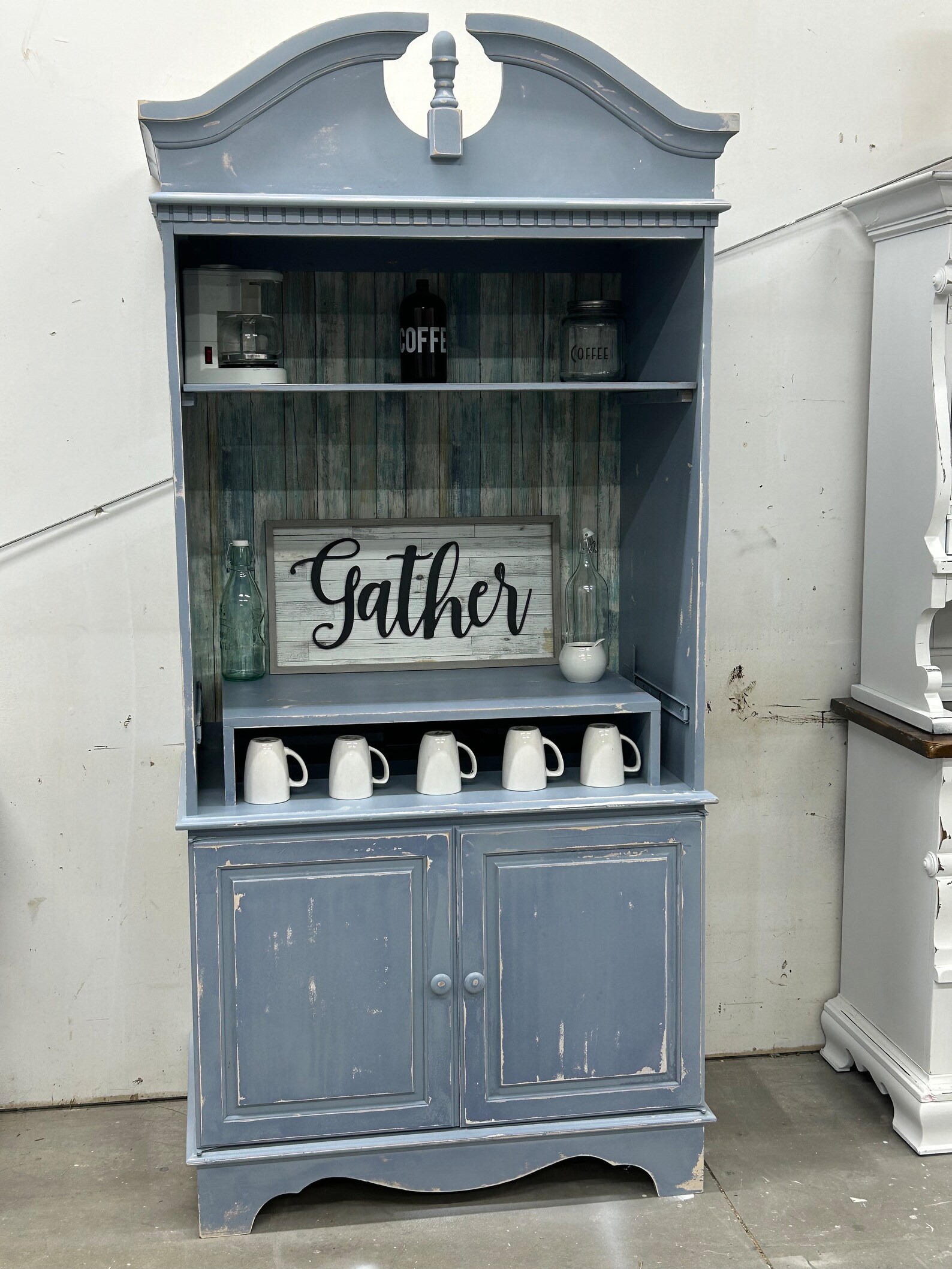 AVAILABLE! Shipping is Included in the Price. No Hidden Fees! Ocean Blue Coffee Bar/pantry/ - Etsy