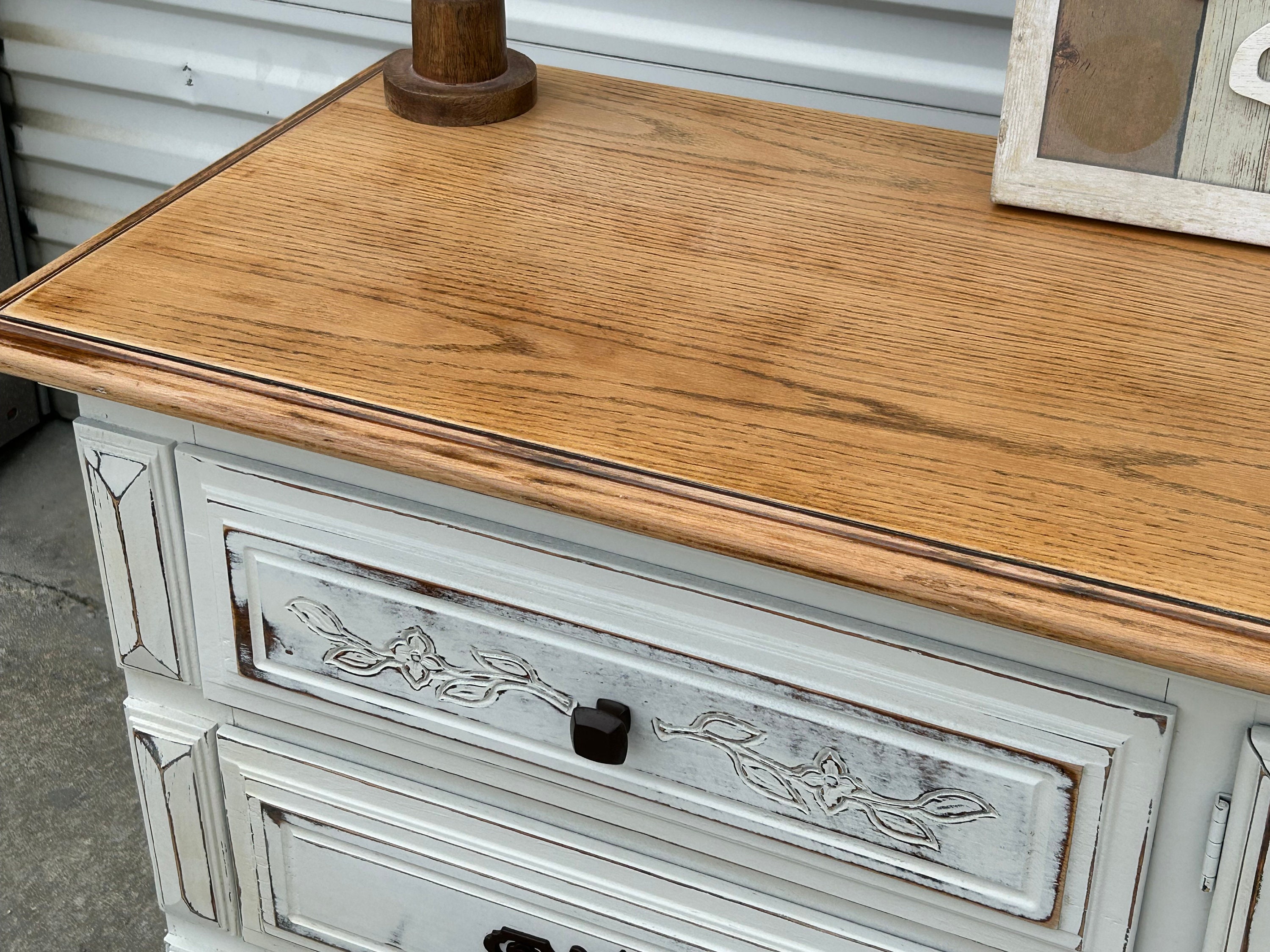 AVAILABLE!!! Stunning White Distressed Multipurpose Piece - Etsy