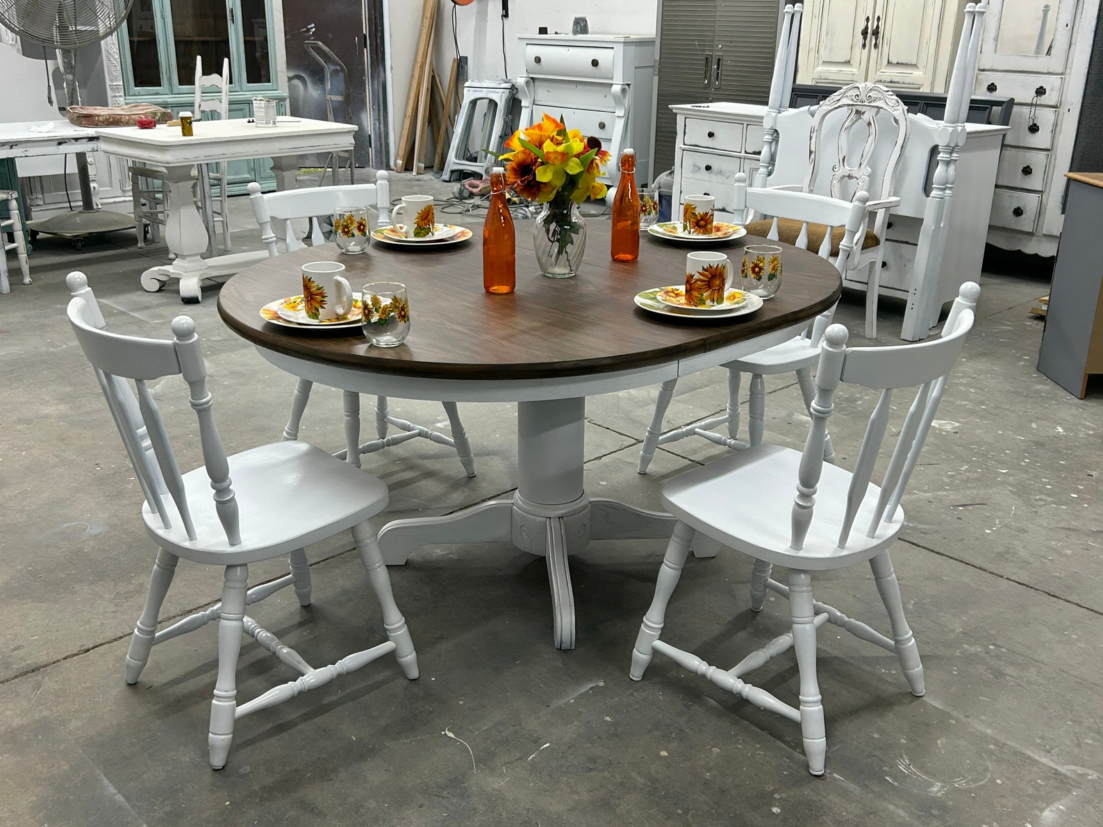 Sold! Do Not Purchase. 6 Piece Dining Set/table/kitchen/farmhouse - Etsy