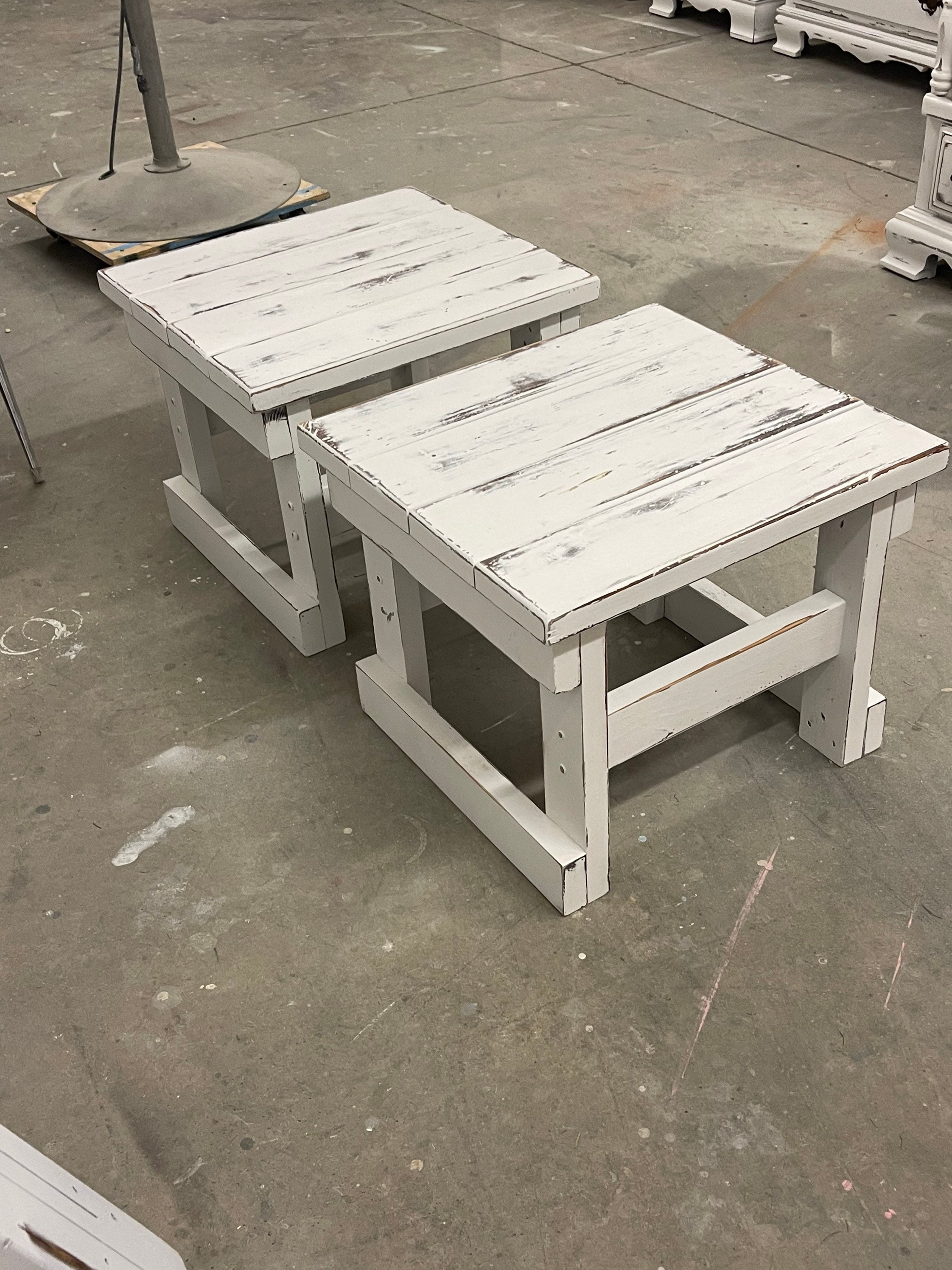 SOLD!!! Do Not Purchase! Super Cute Set of 2 Rustic End Tables - Etsy