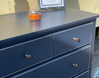 Navy Chest of Drawers - Etsy