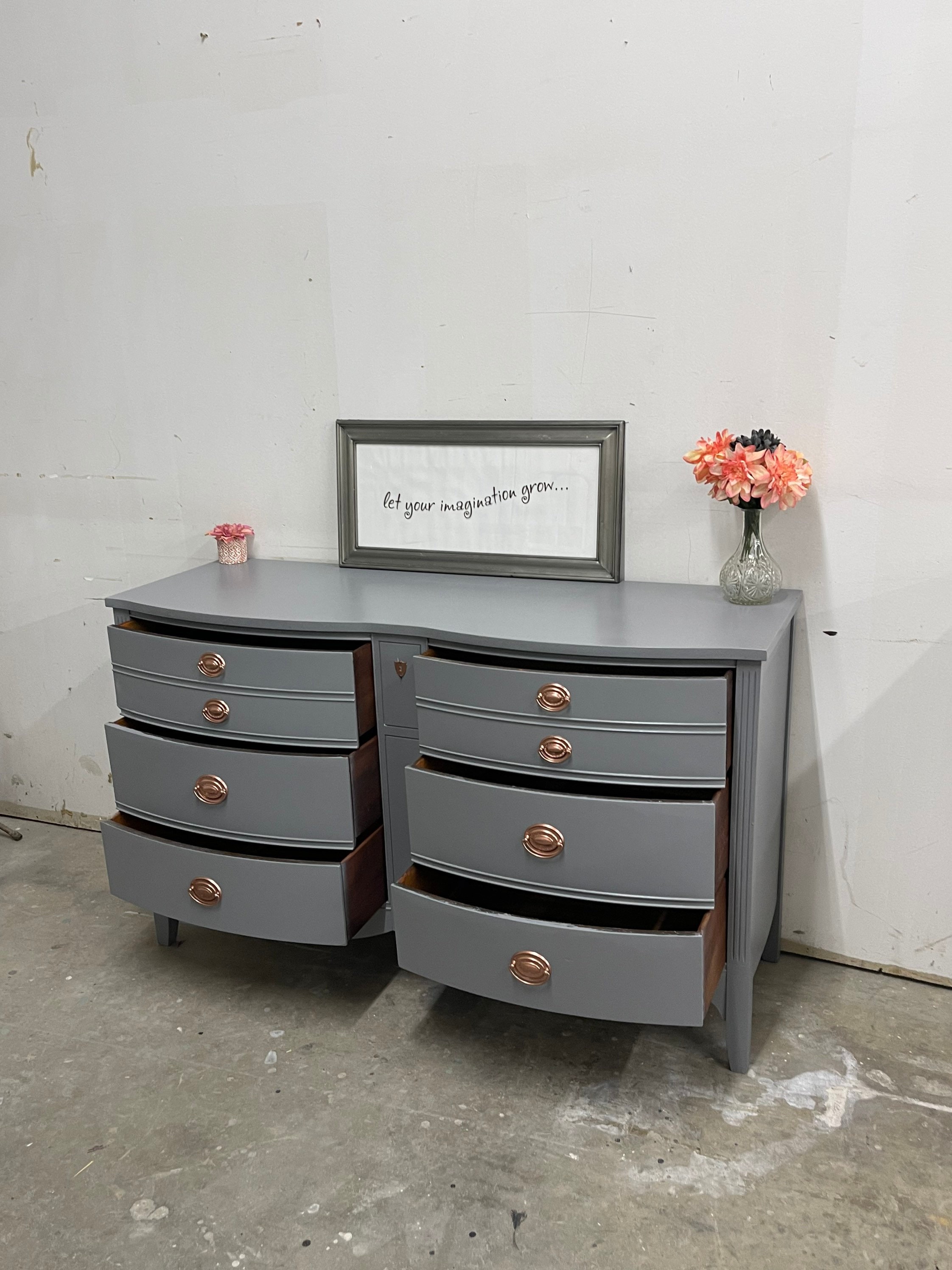 Sold! Not Purchase! Gray/grey Duncan Phyfe Dresser/chest/bedroom/gray ...