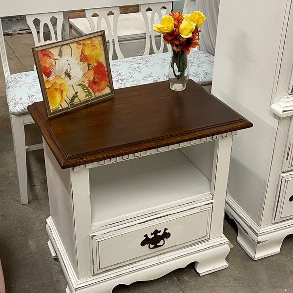 Distressed Nightstand - Etsy